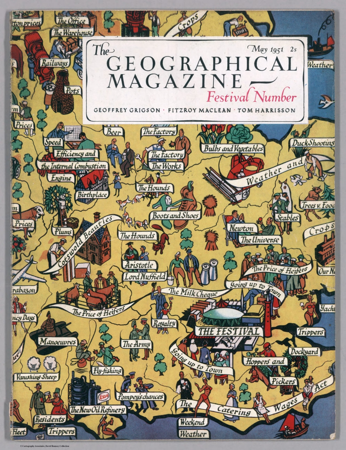 Cover: The Geographical Magazine Festival Number. May 1951 - David ...