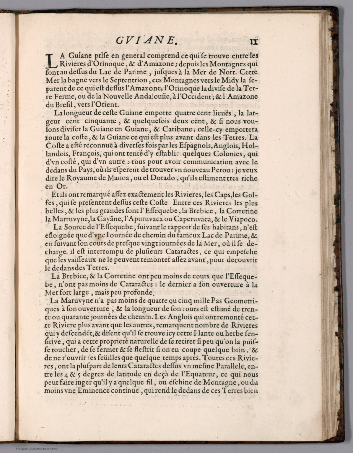 Text Page: Guiane - David Rumsey Historical Map Collection