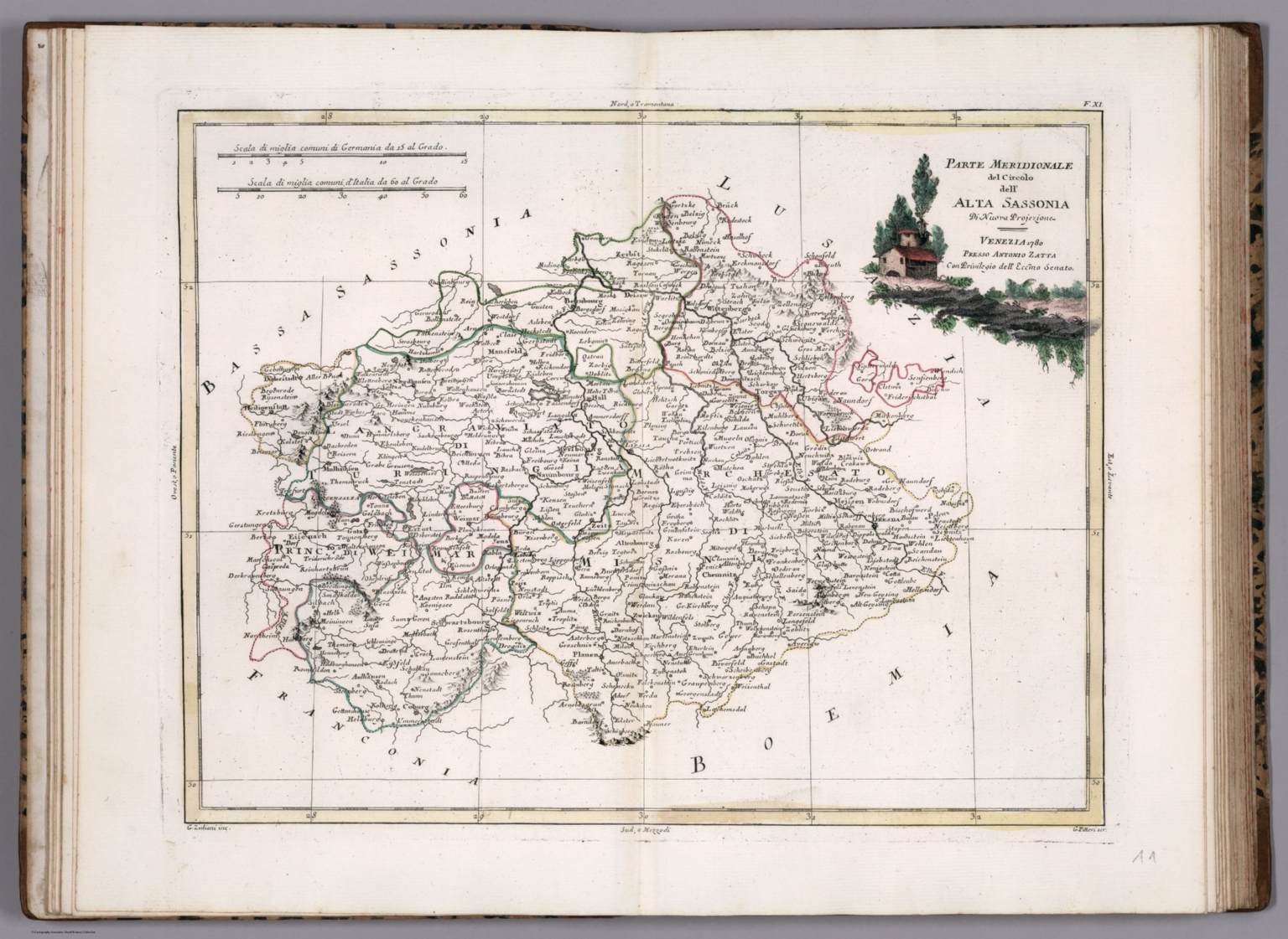 Parte Meridionale del Circolo dell' Alta Sassonia - David Rumsey ...