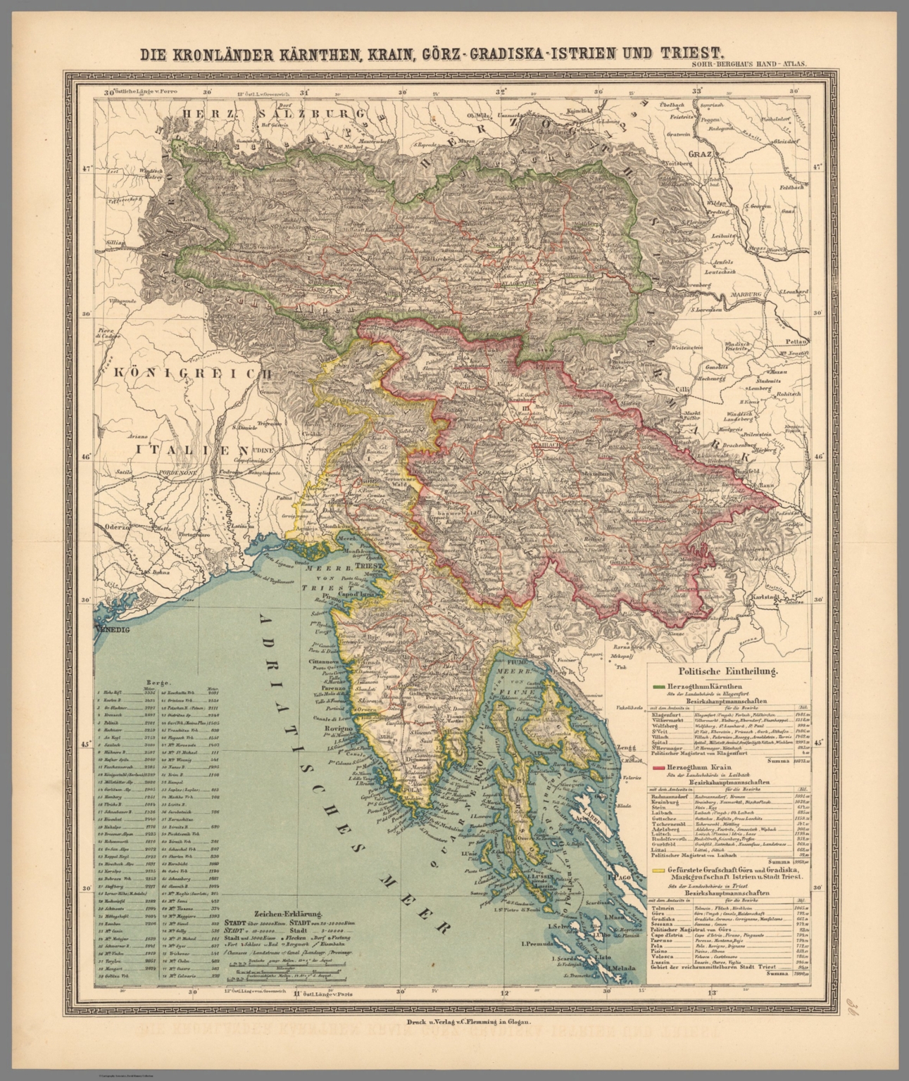 No.36. Die Kronlander Karnthen, Krain, Gorz-Gradiska-Istrien und Triest ...