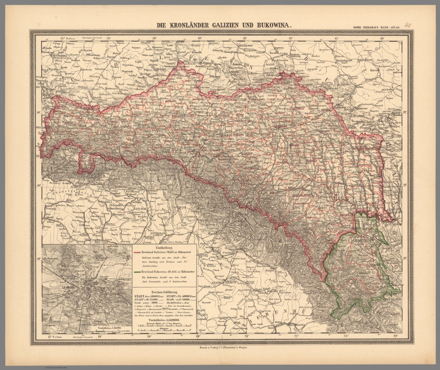 No.41. Die Kronlander Galizien und Bukowina - David Rumsey Historical ...