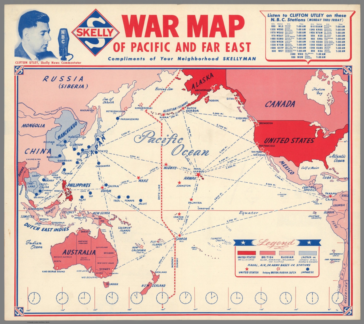 War map of the Pacific and Far East - David Rumsey Historical Map ...