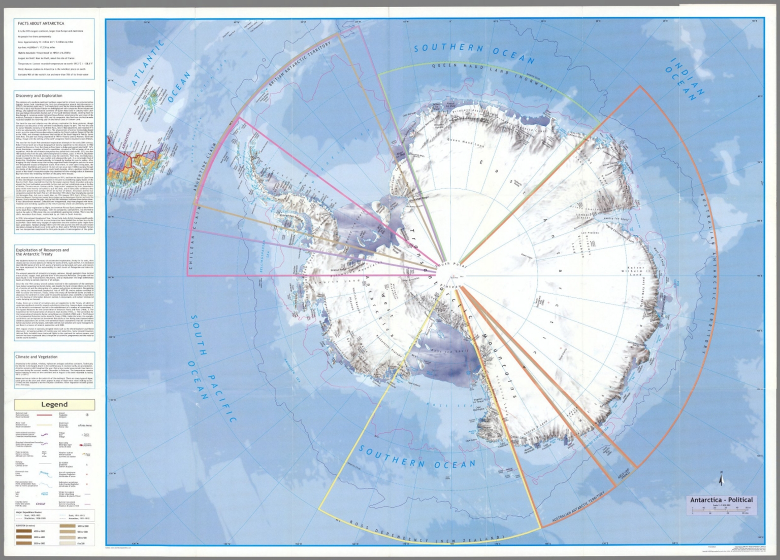 Antarctica - Political - David Rumsey Historical Map Collection