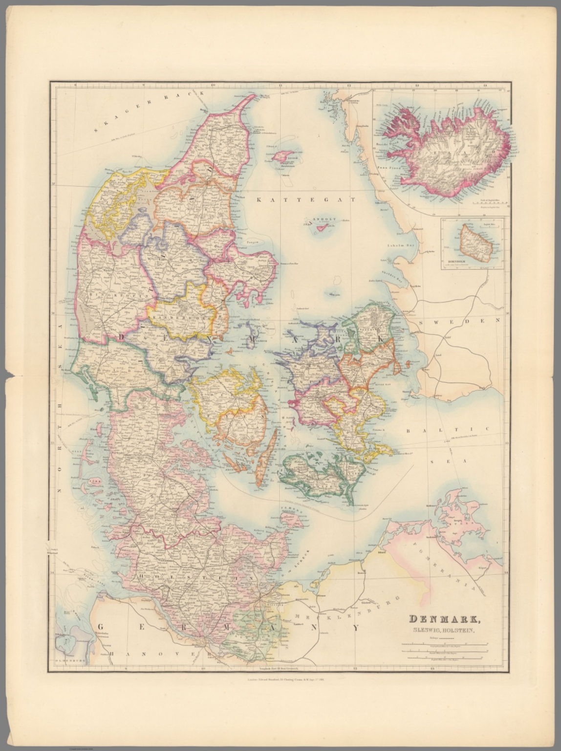 Denmark, Sleswig, Holtein - David Rumsey Historical Map Collection