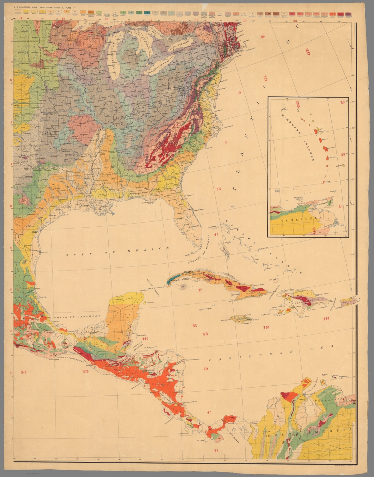 Geologic map of North America. Professional paper 71. plate 1D - David ...