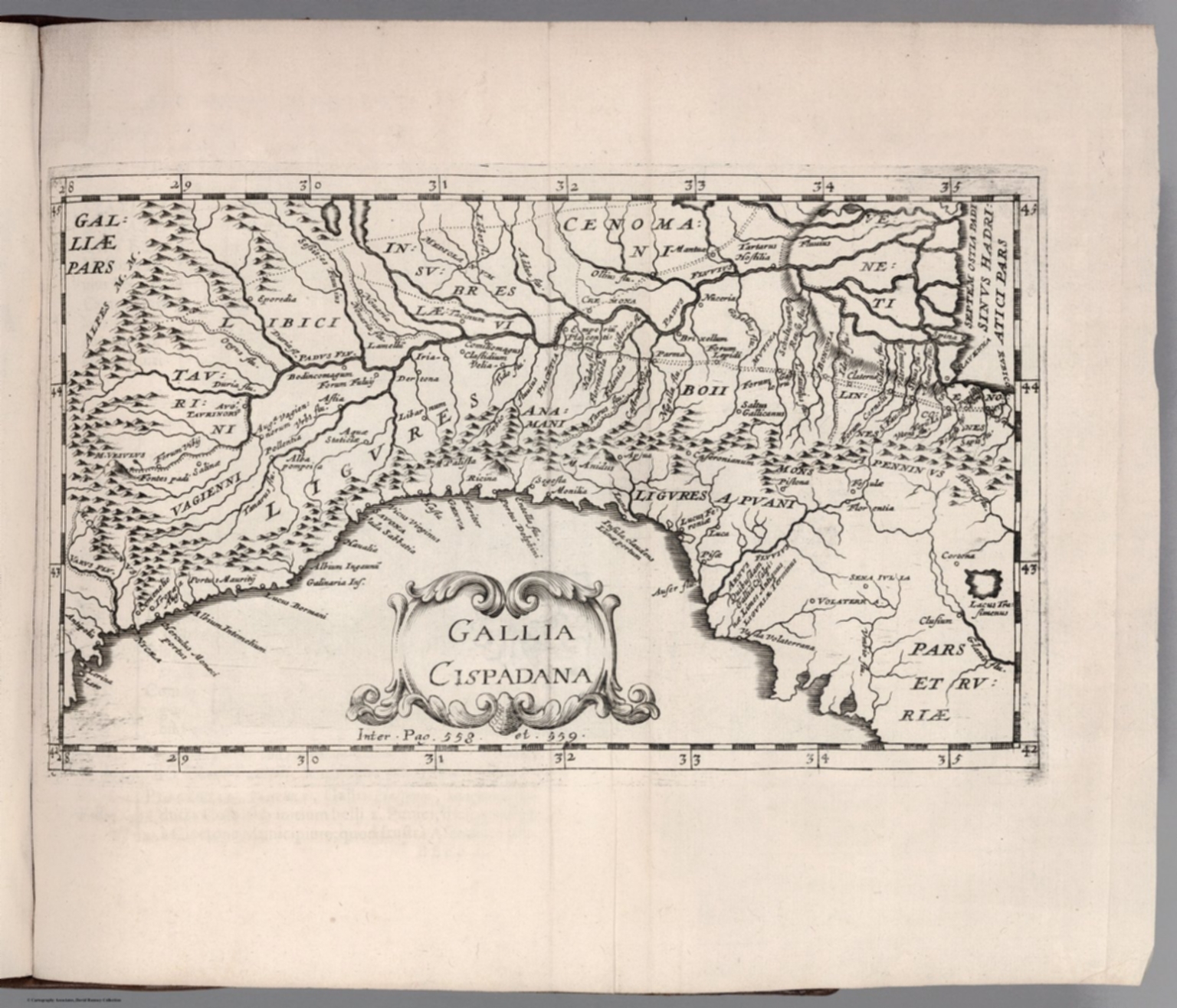Gallia Cispadana. - David Rumsey Historical Map Collection