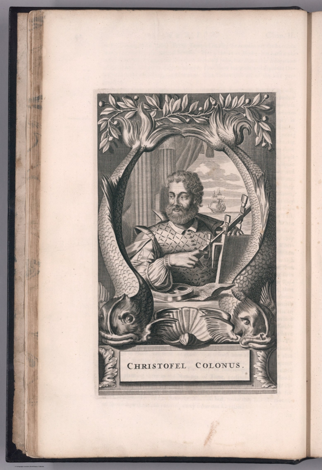 Portrait: Christofel Colonus. - David Rumsey Historical Map Collection