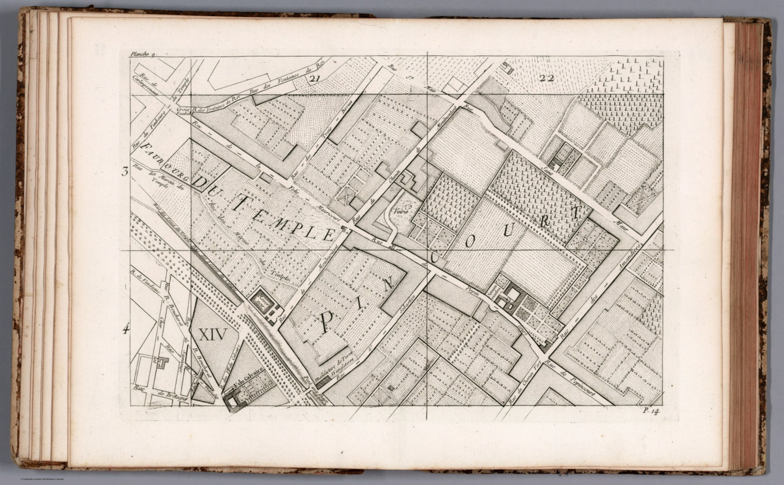 9. Paris: Faubourg du Temple; Pin Court. - David Rumsey Historical Map ...
