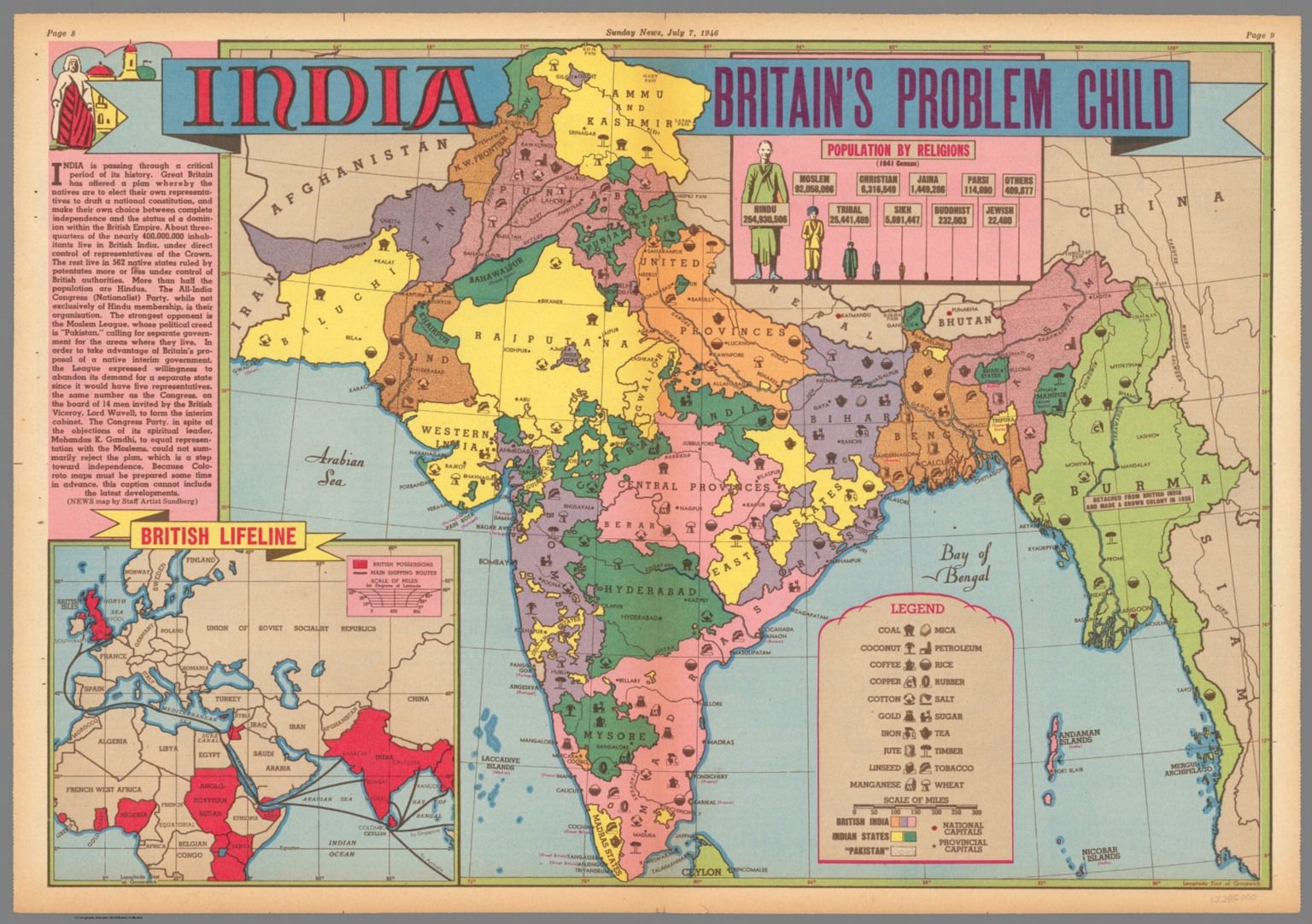 India - Britain's Problem Child. July 7, 1946. - David Rumsey ...