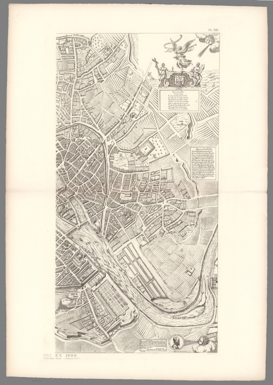 Pl. XIII. Paris en 1609. - David Rumsey Historical Map Collection