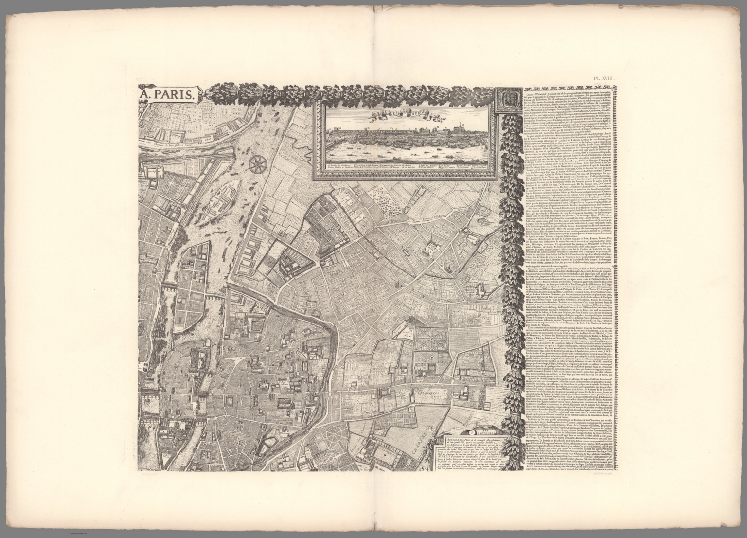 Pl. XVIII. Paris en 1652. - David Rumsey Historical Map Collection