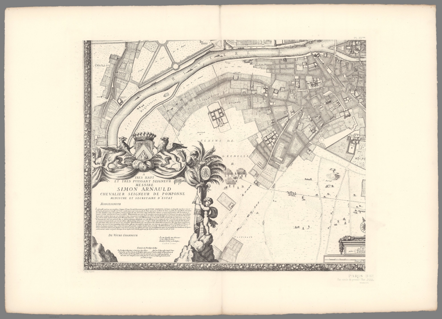 Pl. XX ter. Paris in 1672. - David Rumsey Historical Map Collection