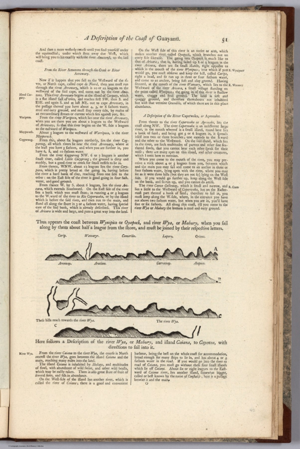 Text: The English Pilot, The Fourth Book. A Description of the Coast of ...