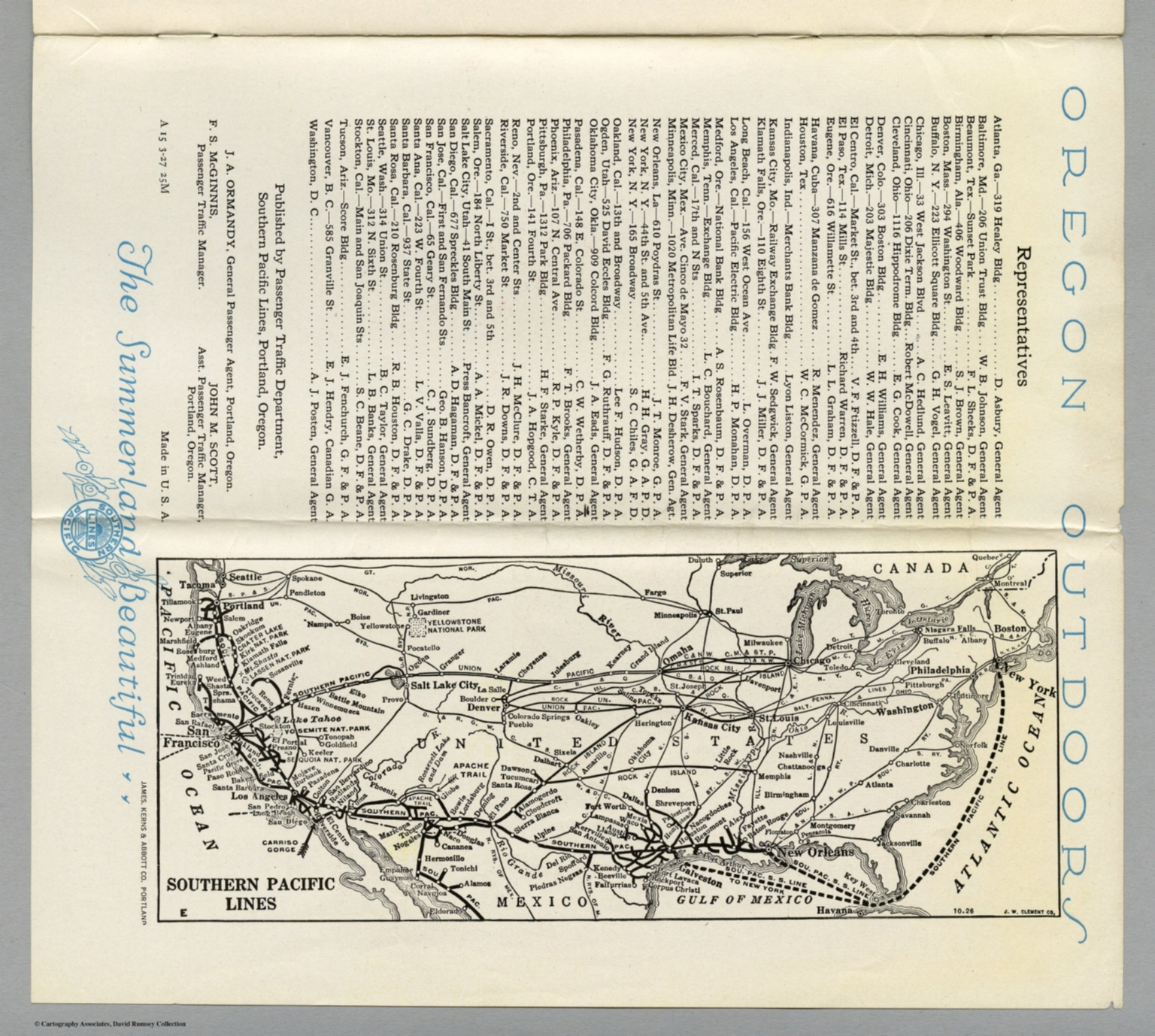 Southern Pacific Lines. - David Rumsey Historical Map Collection