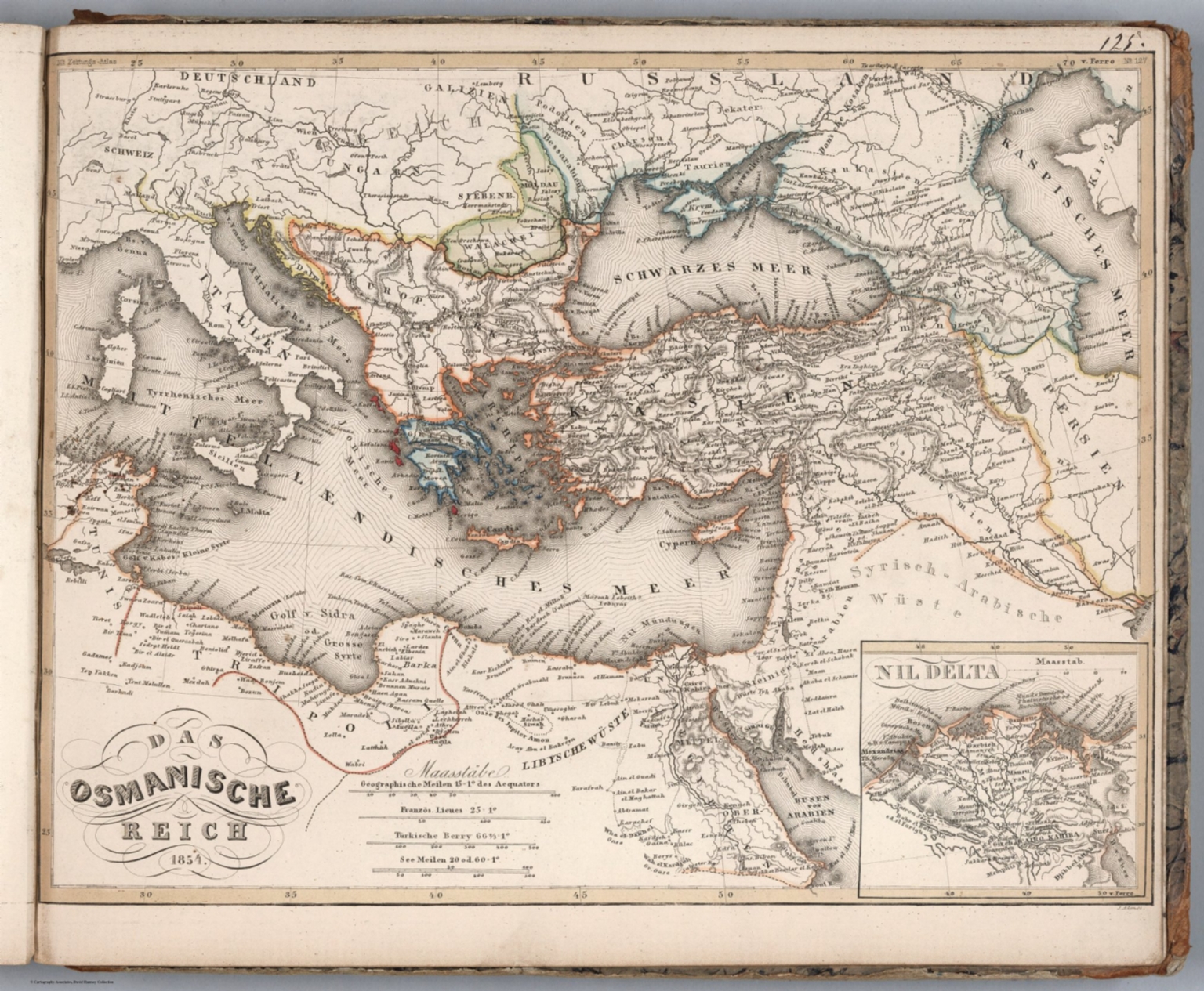 Das Osmanische Reich 1854 - David Rumsey Historical Map Collection