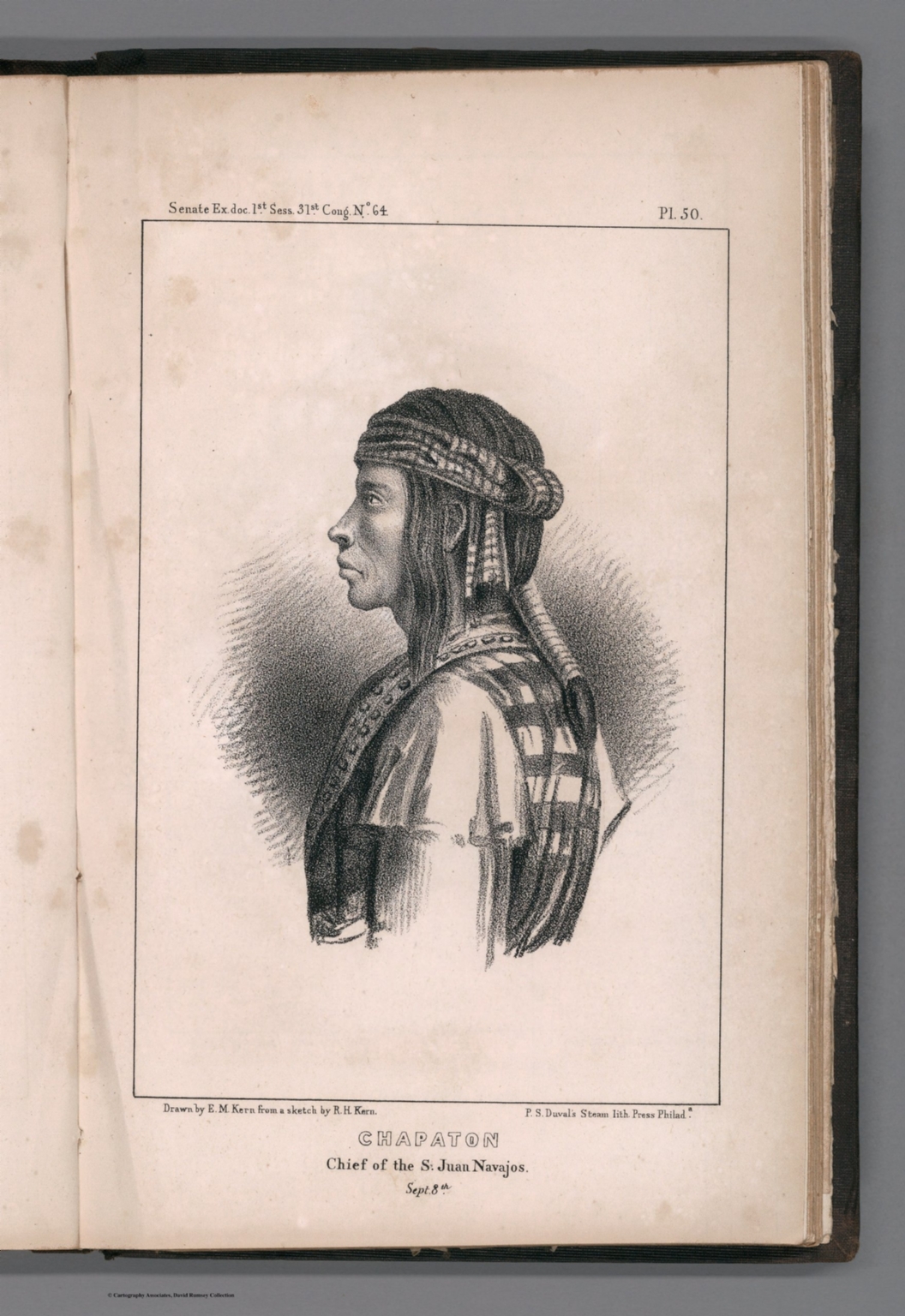 Chapaton : Chief of the St. Juan Navajos - David Rumsey Historical Map ...