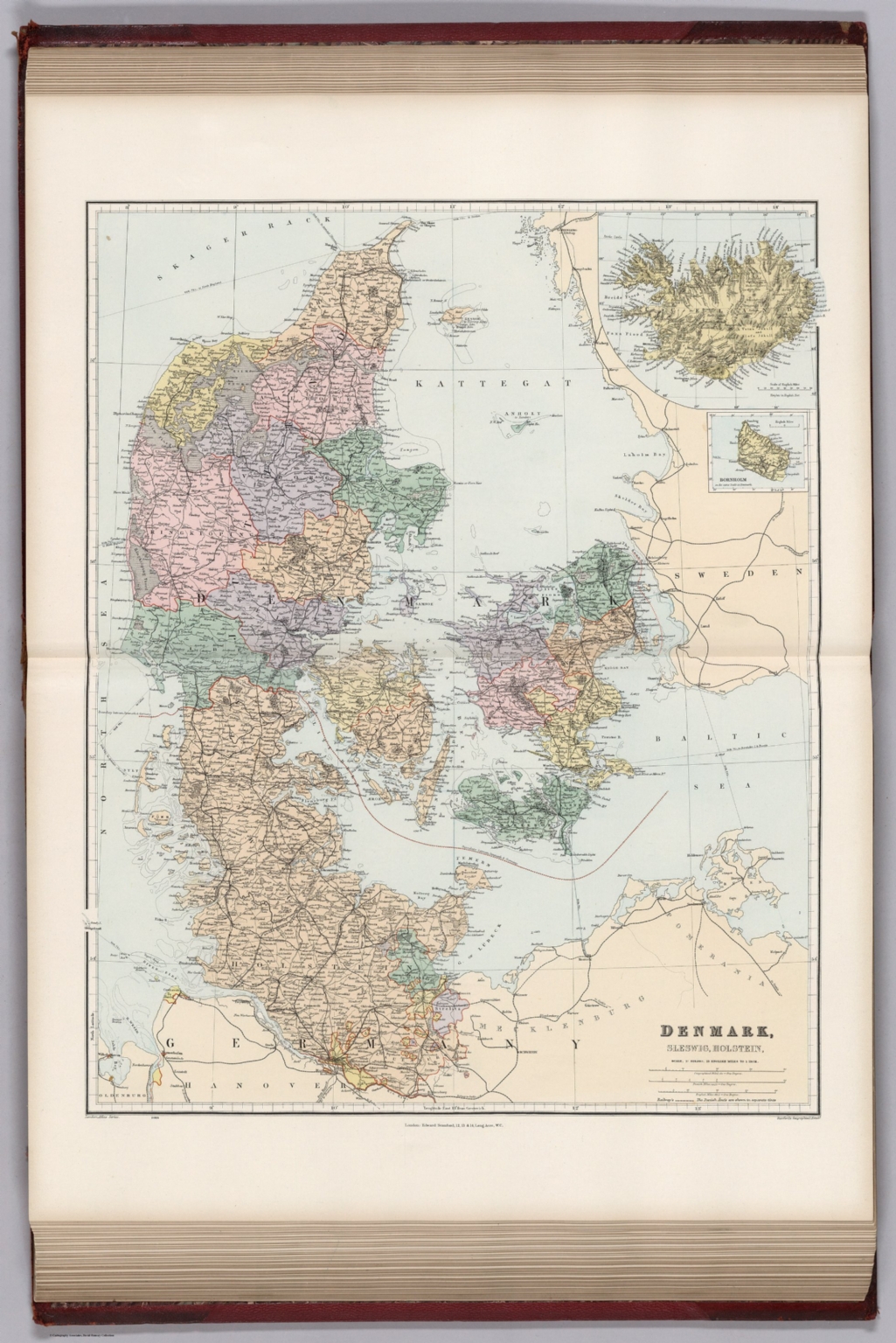 Denmark, Sleswig, Holstein. Iceland. - David Rumsey Historical Map ...