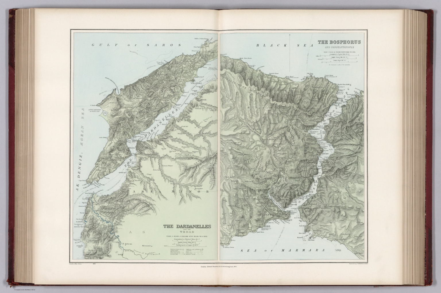 Dardanelles; Bosphorus, Constantinople. - David Rumsey Historical Map ...