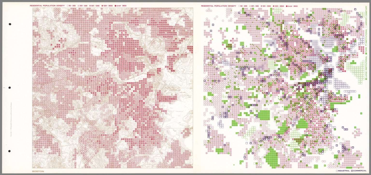 Boston. Residential Population Density; Industrial, Commercial; Large ...