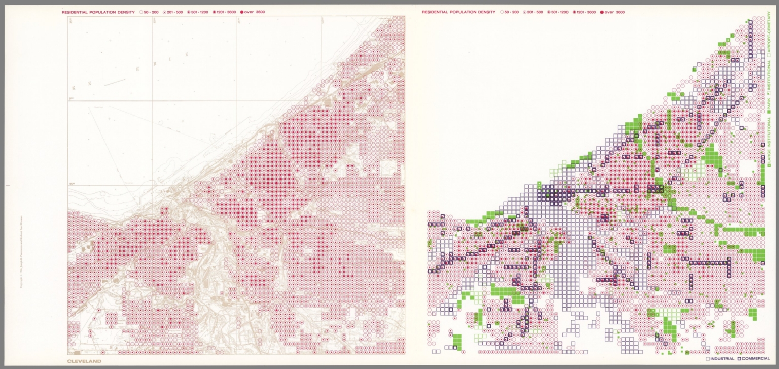 Cleveland. Residential Population Density; Industrial, Commercial ...
