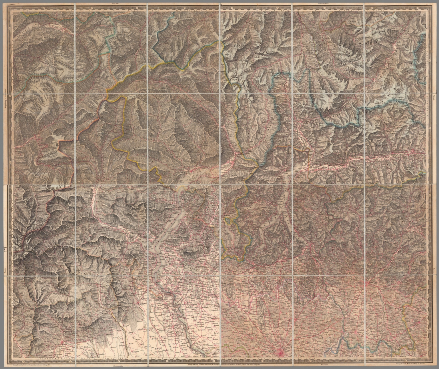 40 Locarno, 41 Chiavenna, 46 Biella, 47 Milano. - David Rumsey ...