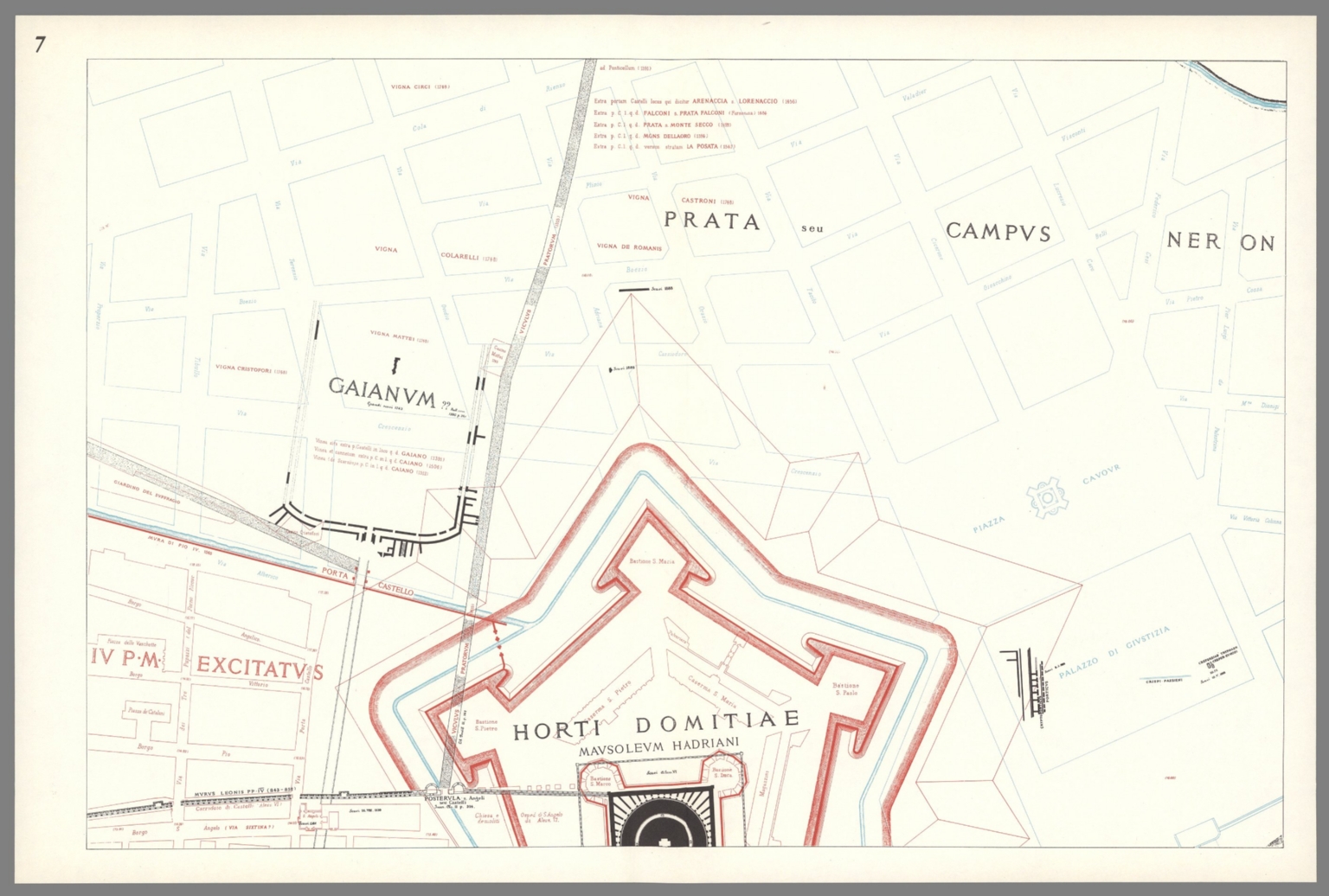 Sheet 7: Forma Urbis Romae. - David Rumsey Historical Map Collection