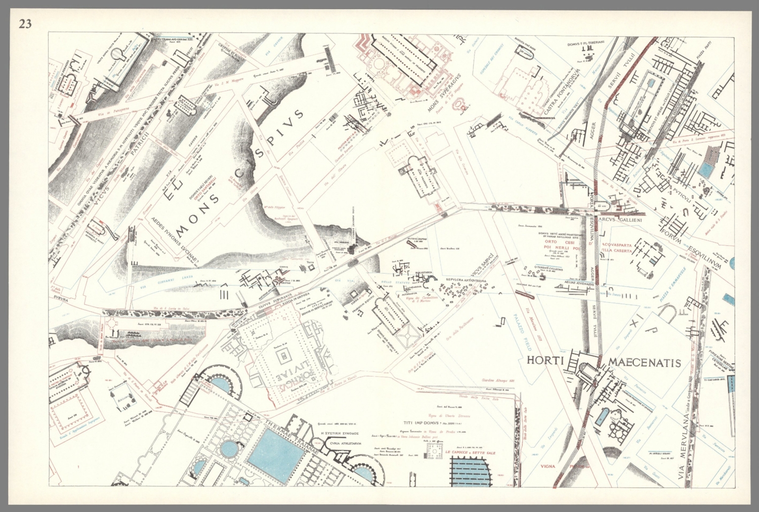 Sheet 23: Forma Urbis Romae. - David Rumsey Historical Map Collection