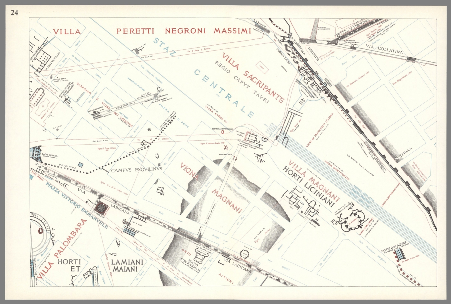 Sheet 24: Forma Urbis Romae. - David Rumsey Historical Map Collection