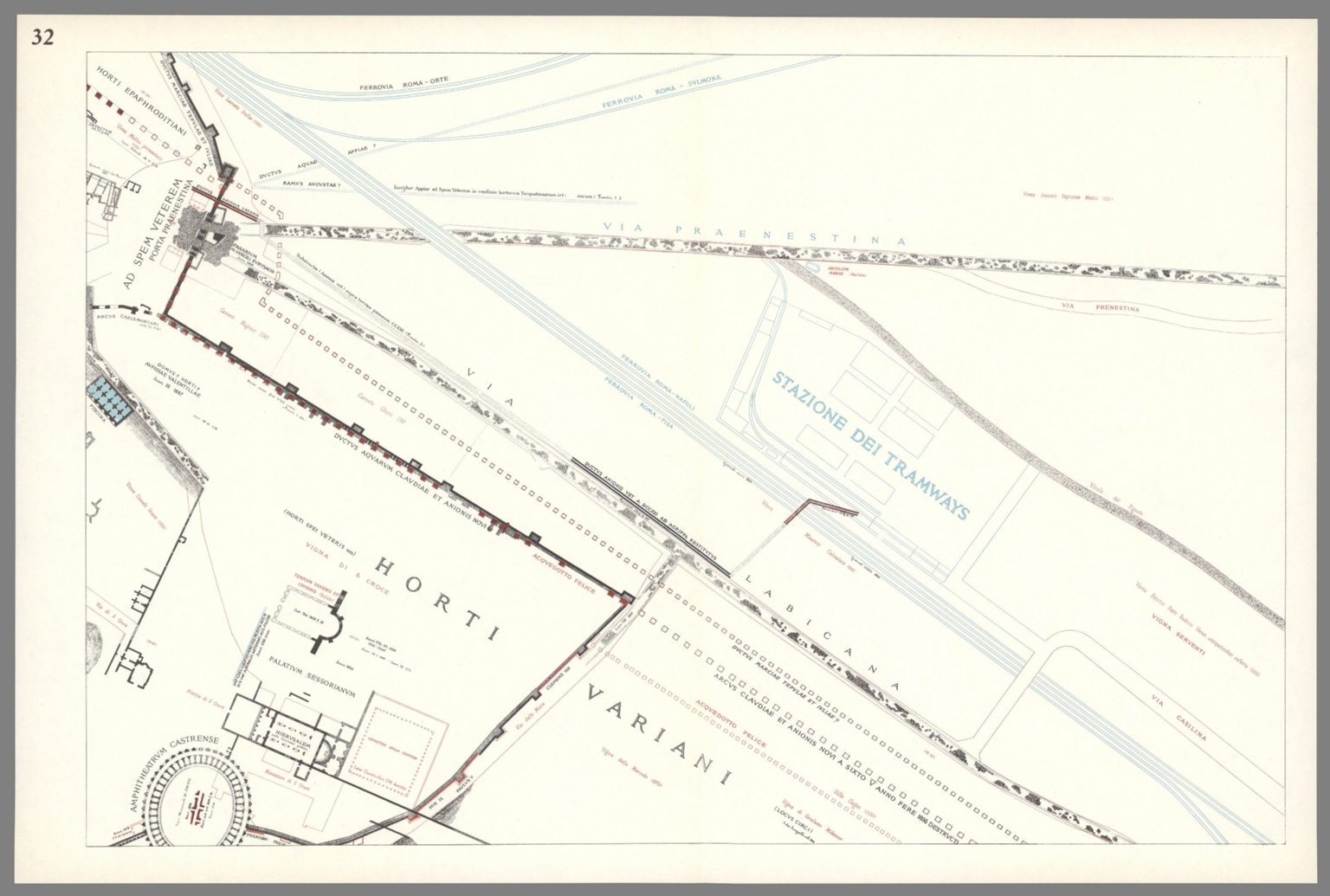 Sheet 32: Forma Urbis Romae. - David Rumsey Historical Map Collection