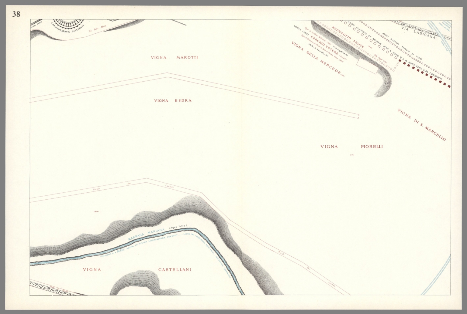 Sheet 38: Forma Urbis Romae. - David Rumsey Historical Map Collection