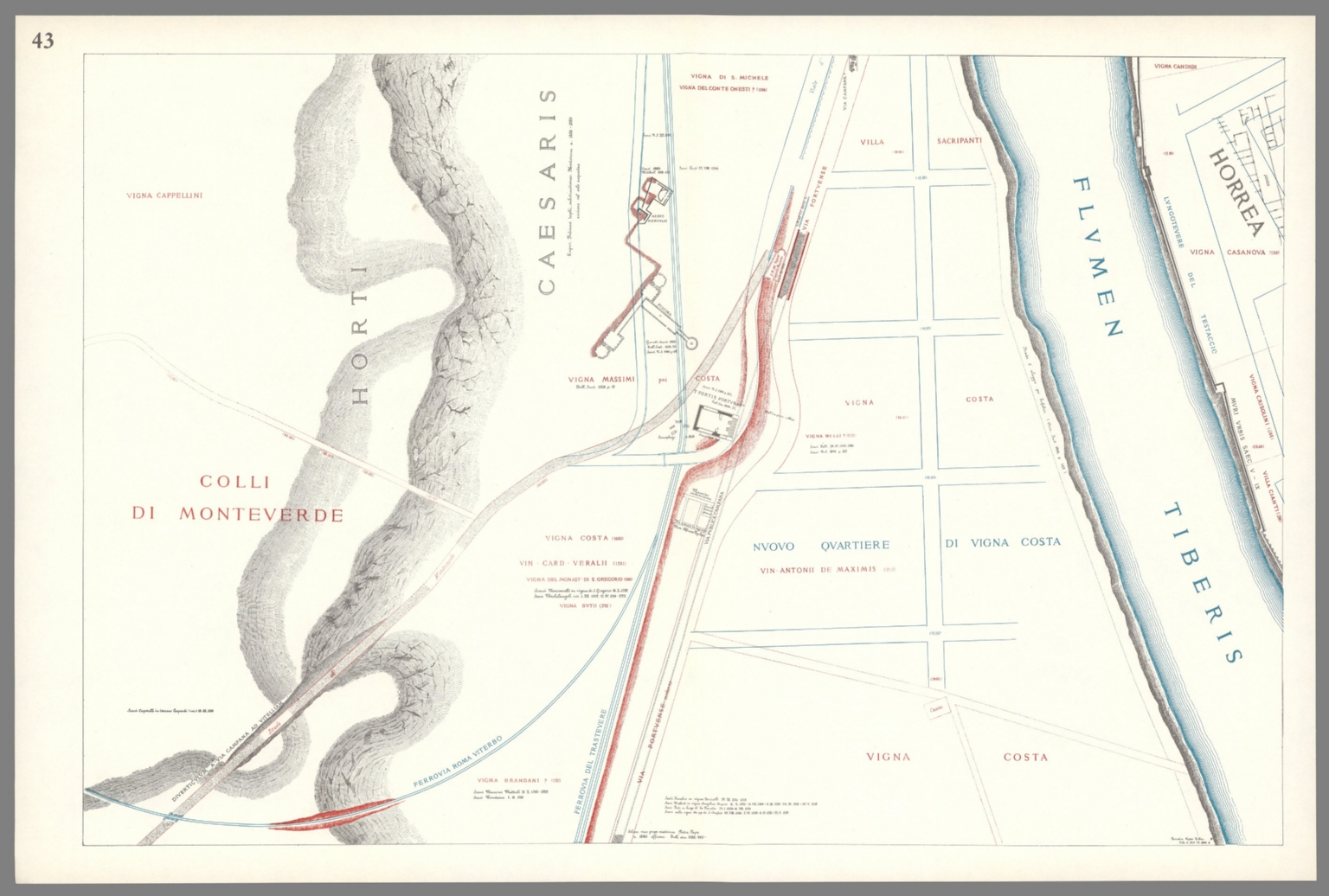 Sheet 43: Forma Urbis Romae. - David Rumsey Historical Map Collection