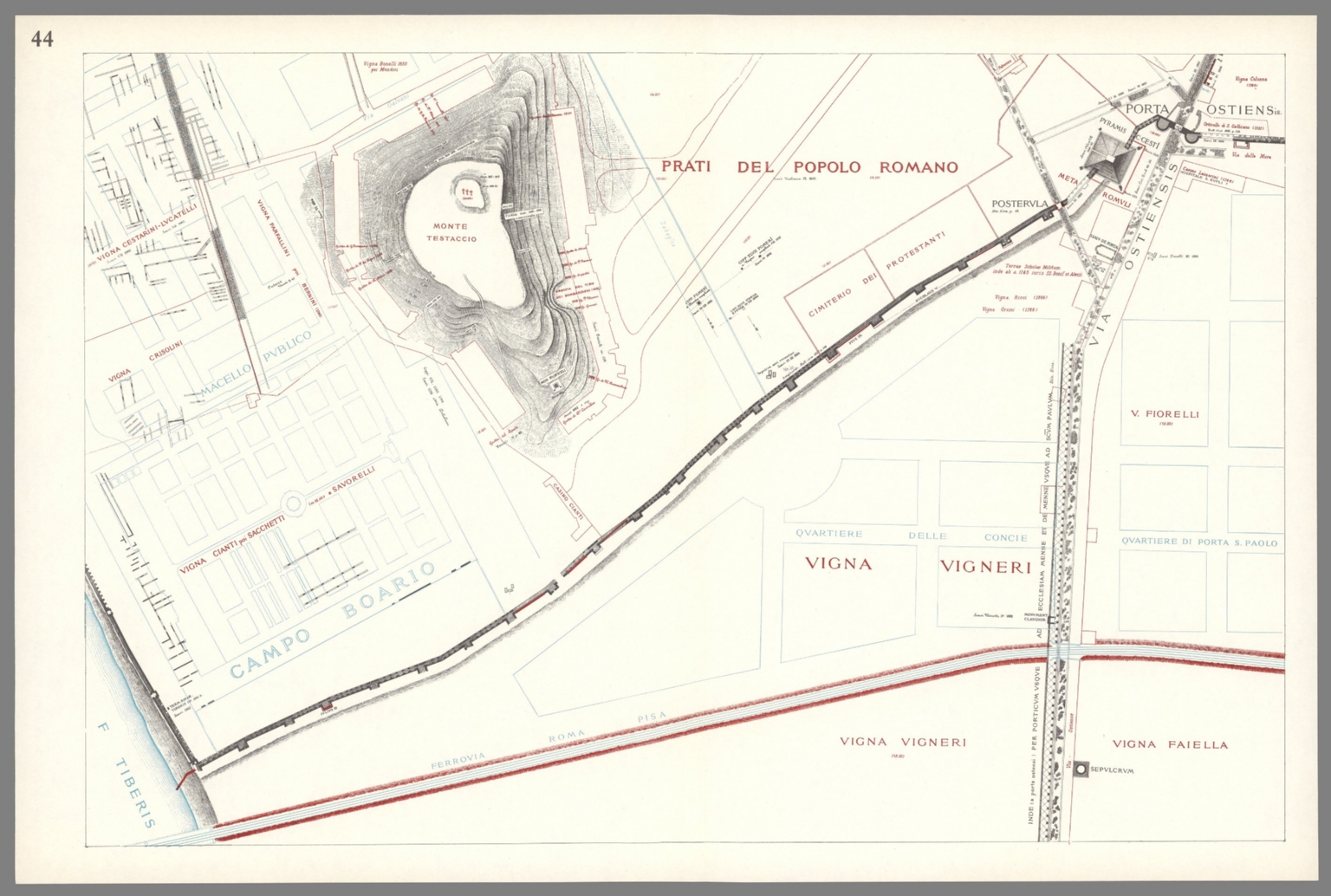 Sheet 44: Forma Urbis Romae. - David Rumsey Historical Map Collection