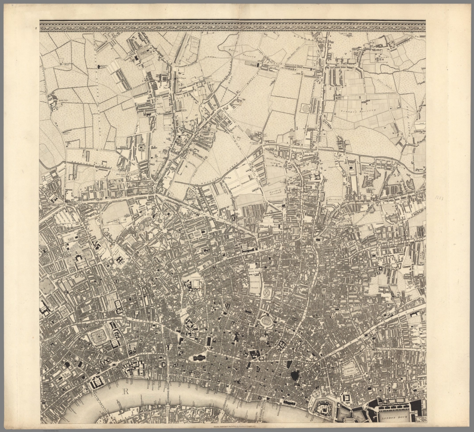 Sheet 2. Map of London... August 21 1827. - David Rumsey Historical Map ...