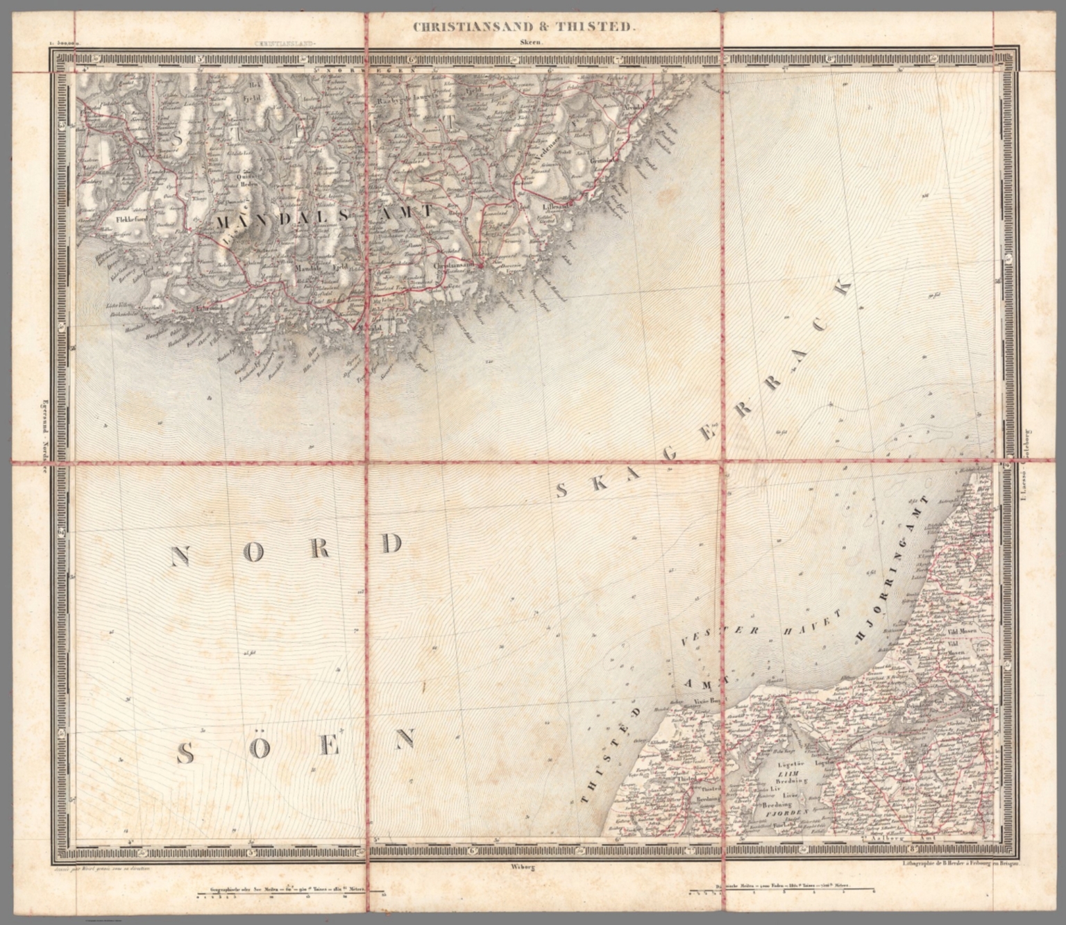 Christiansand & Thisted - David Rumsey Historical Map Collection