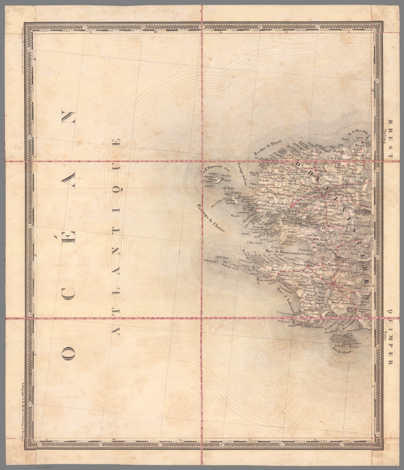 Brest, Quimper - David Rumsey Historical Map Collection