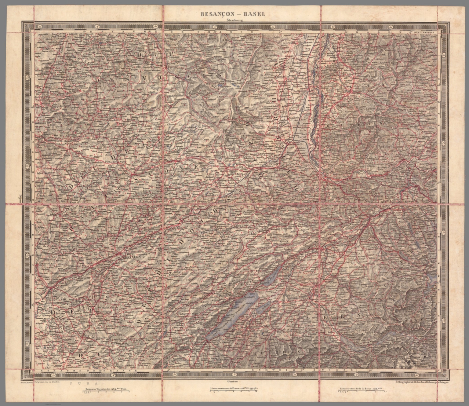 Besancon - Basel - David Rumsey Historical Map Collection