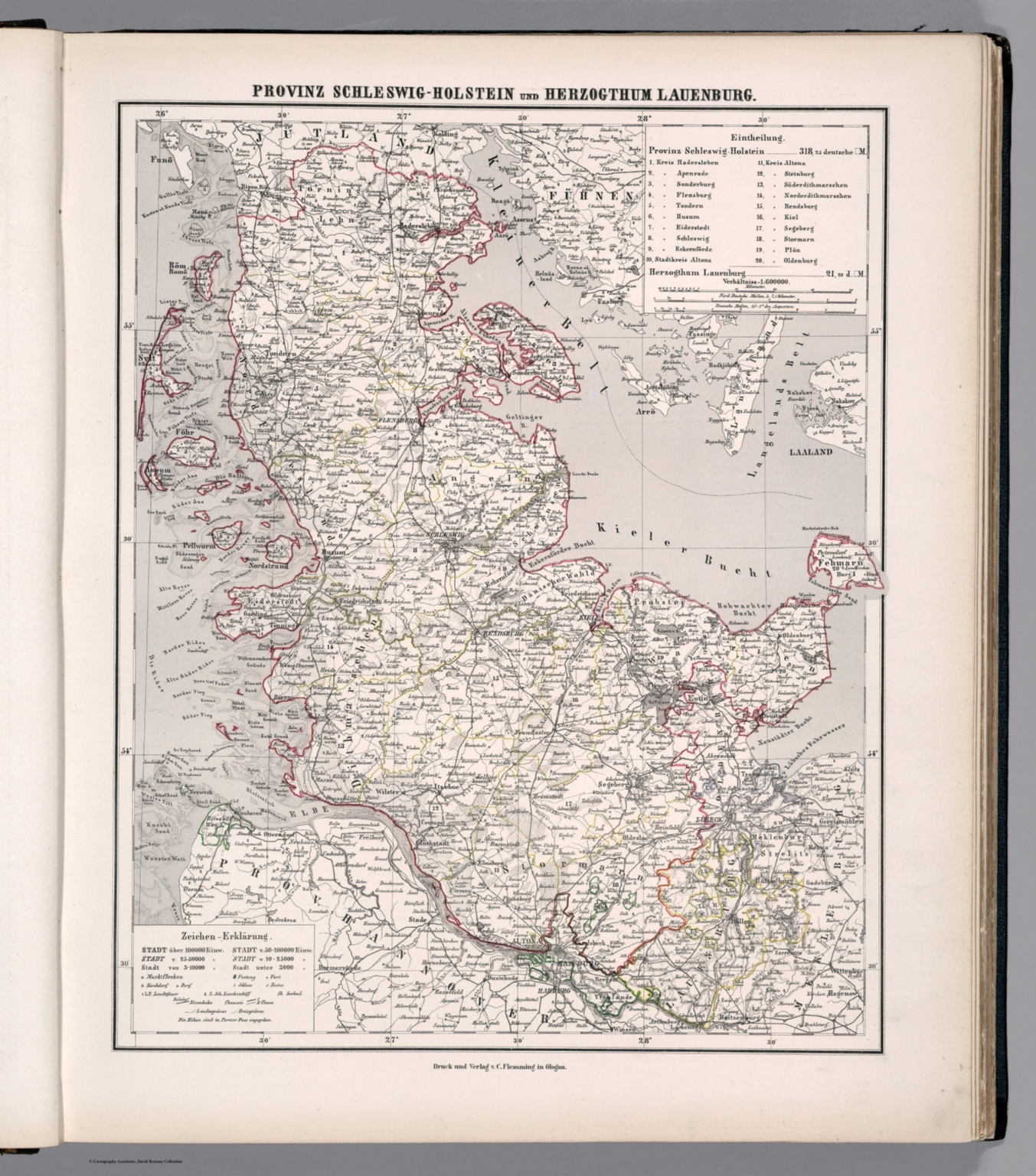 Provinz Schleswig Holstein und Herzogthum Lauenburg - David Rumsey ...