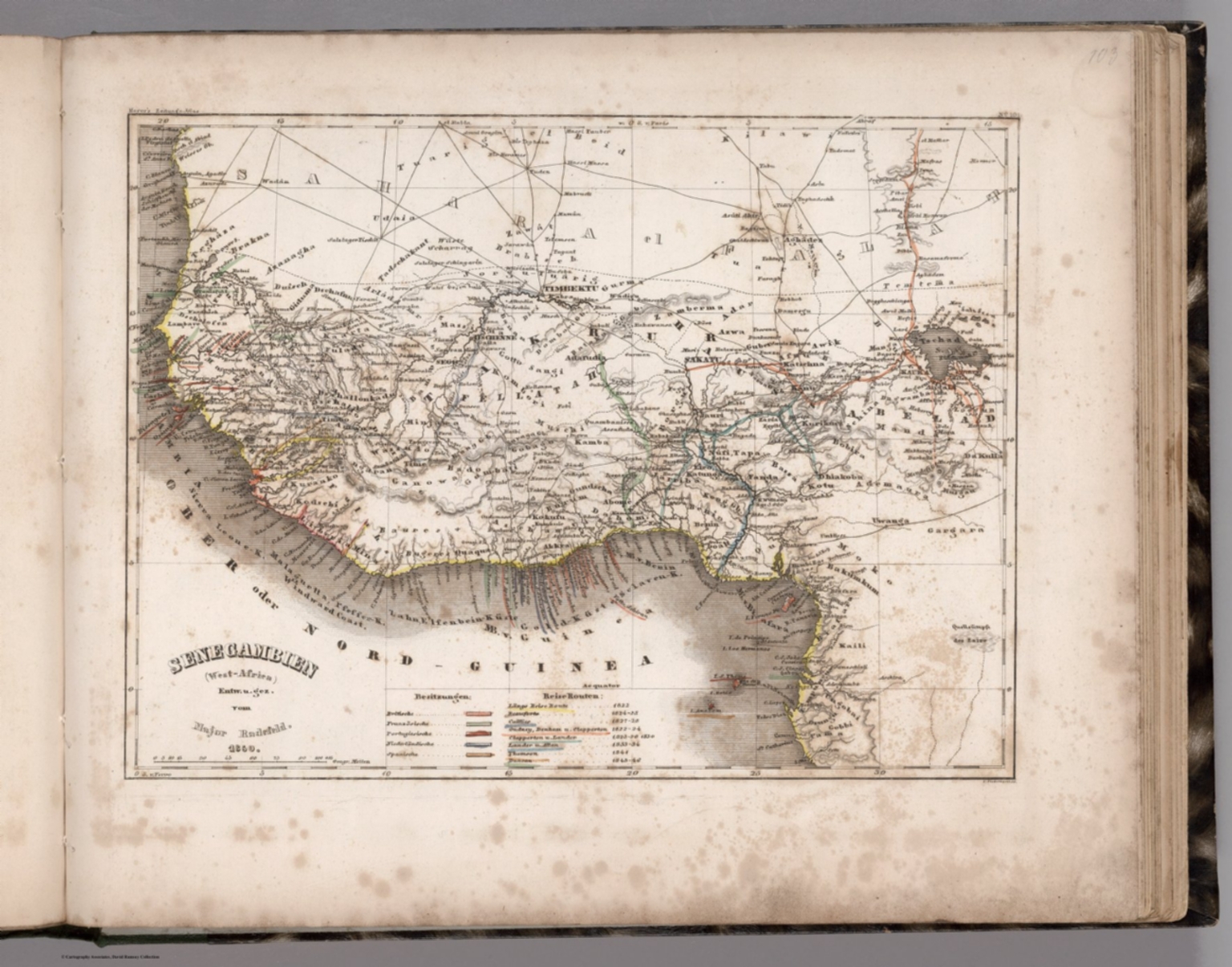 Senegambien (West-Africa). 1850 - David Rumsey Historical Map Collection