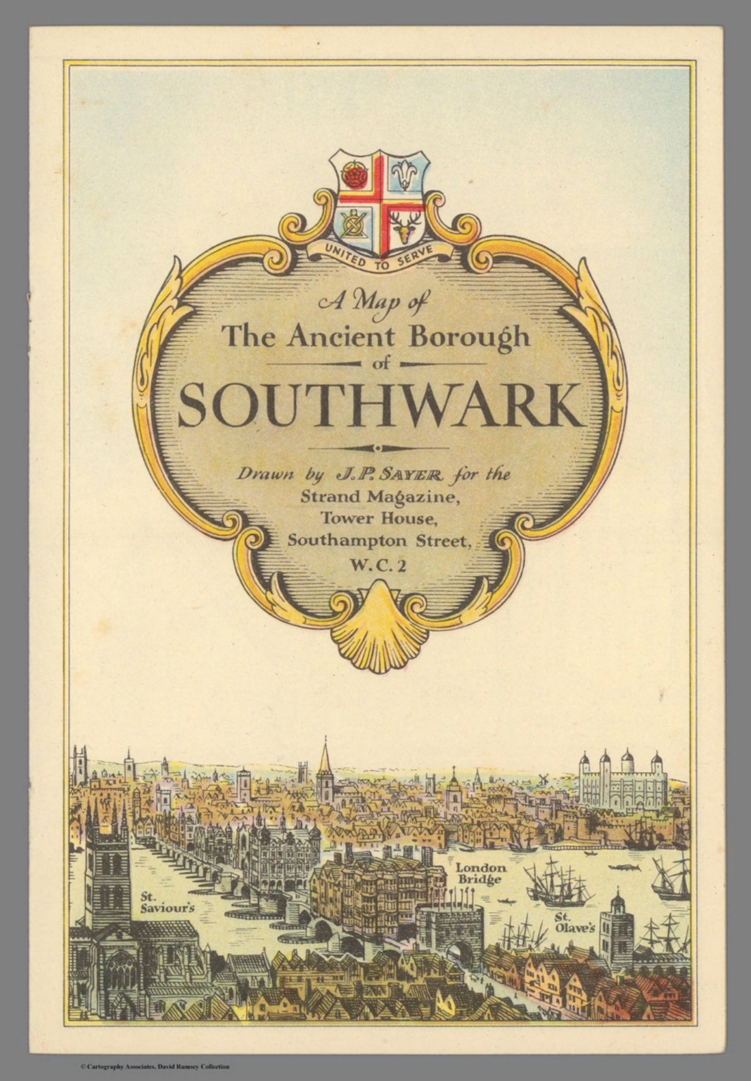 Covers: A map of The Ancient Borough of Southwark - David Rumsey ...