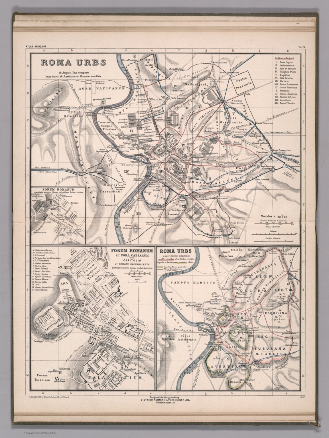 Tab. IX. Roma urbs - David Rumsey Historical Map Collection