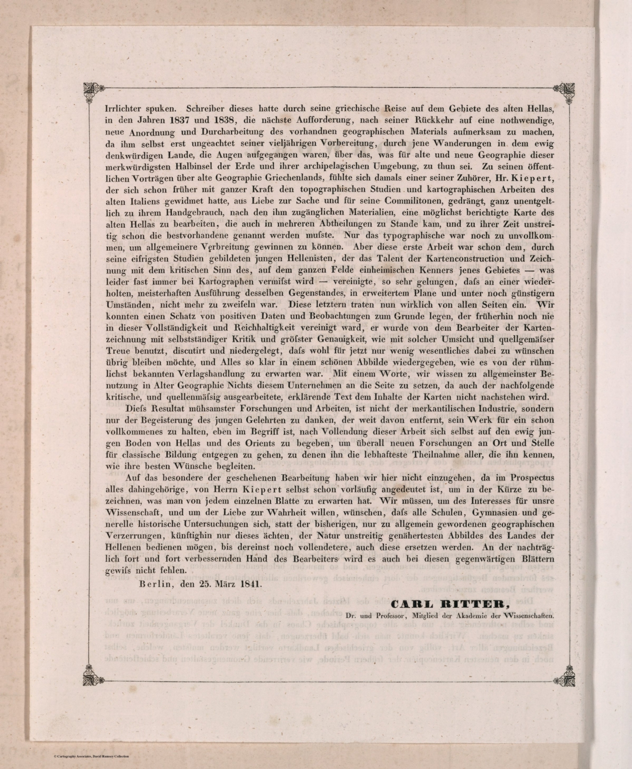 Text: (Continues) Vorwort. Carl Ritter - David Rumsey Historical Map ...