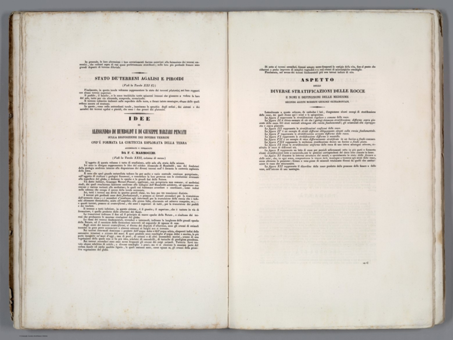 Text: (Continues) Specchio della metodica divisione delle rocce - David ...