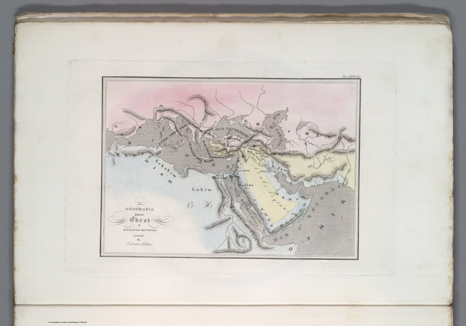 Geografia degli ebrei o divisione de popoli secondo il Sistema Biblico ...