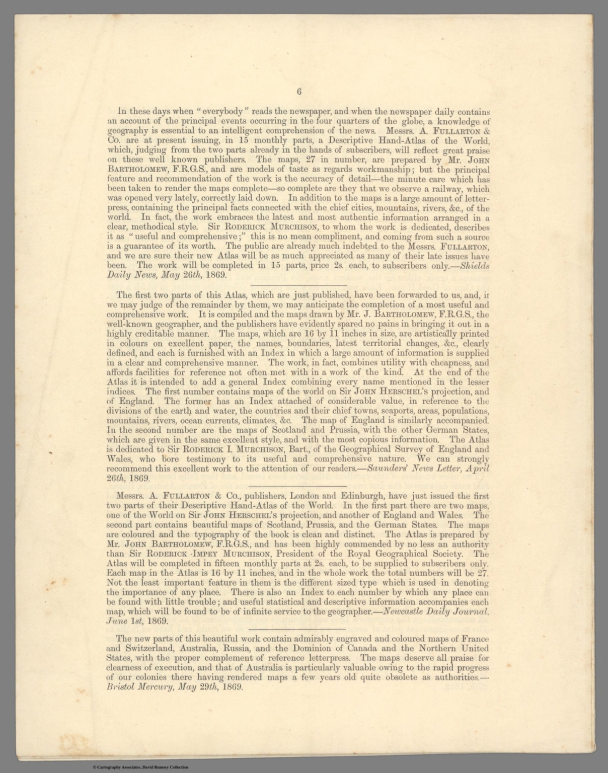 Text: (Continues) Recommendations - David Rumsey Historical Map Collection