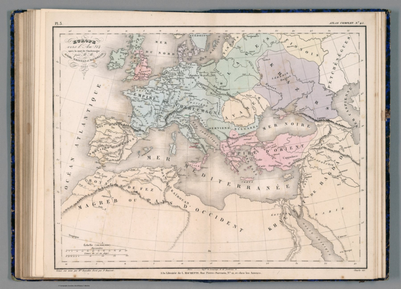 Europe vers l'An 814. Pl. 3 - David Rumsey Historical Map Collection
