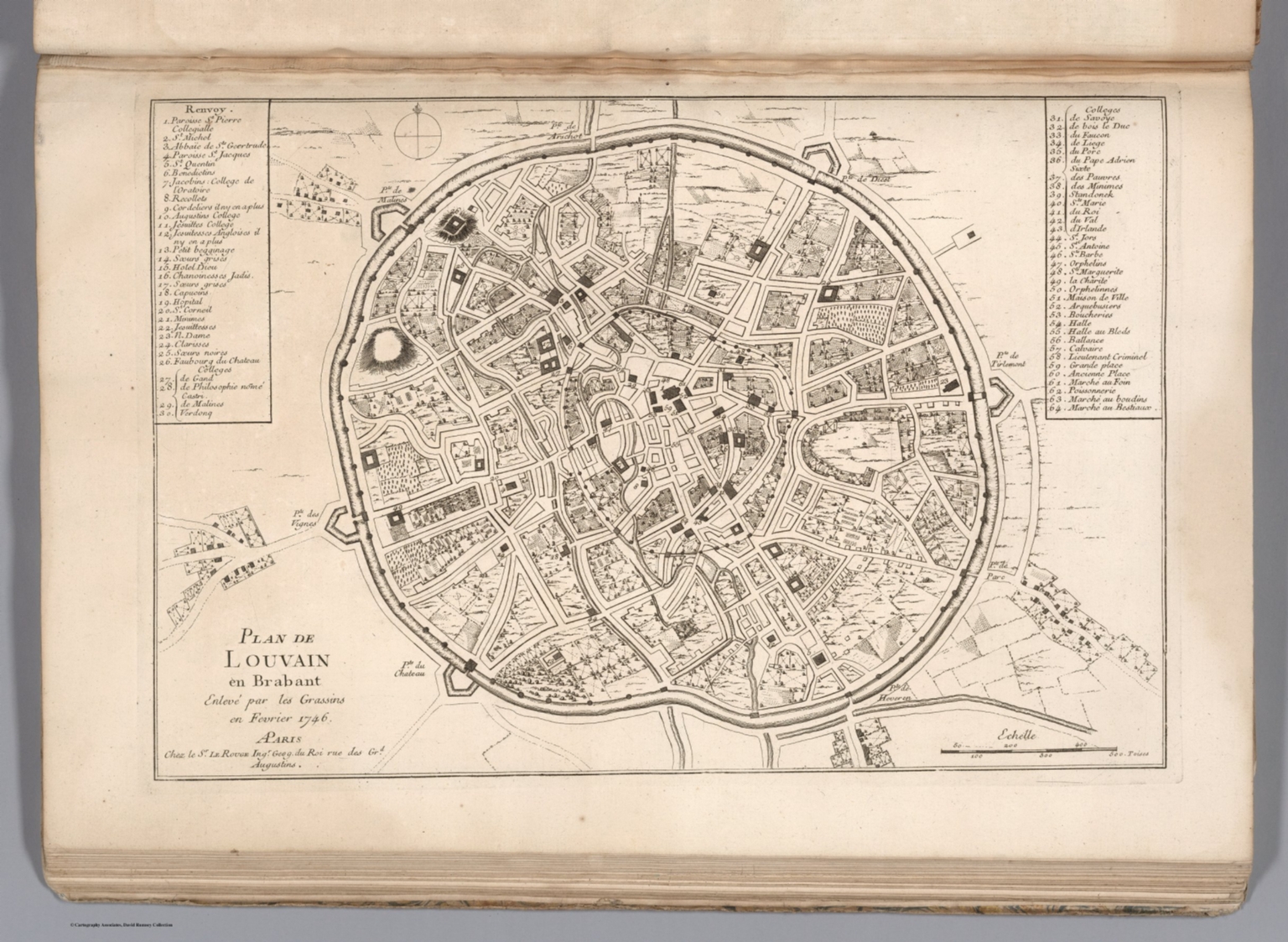 Plan de Louvain en Brabant - David Rumsey Historical Map Collection