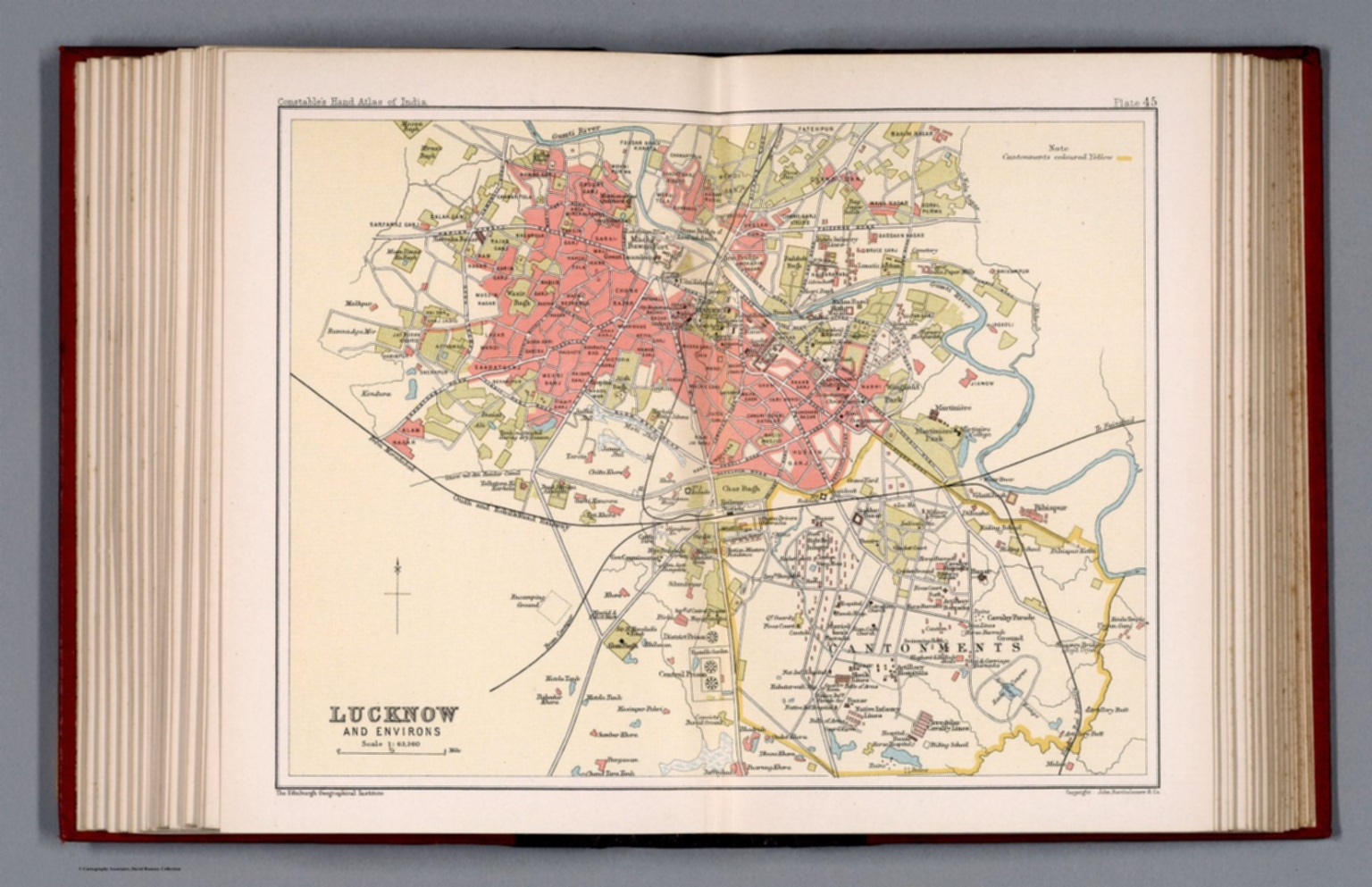 Lucknow and environs. Plate 45 - David Rumsey Historical Map Collection