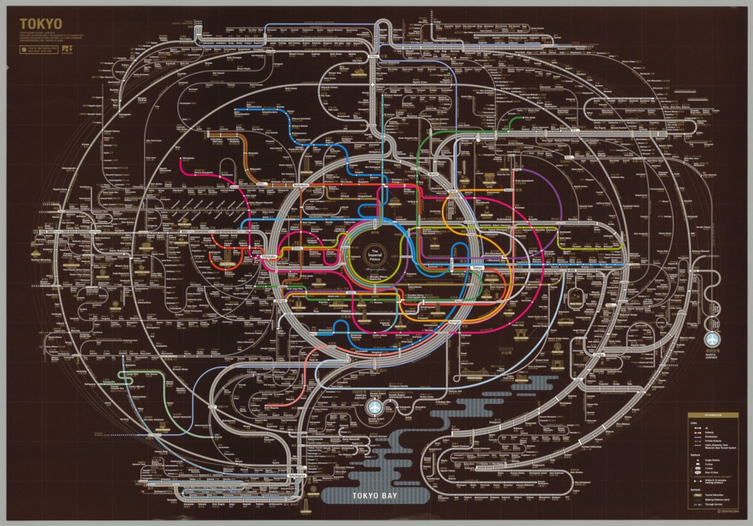 Tokyo Railway system/ June 2015 - David Rumsey Historical Map Collection