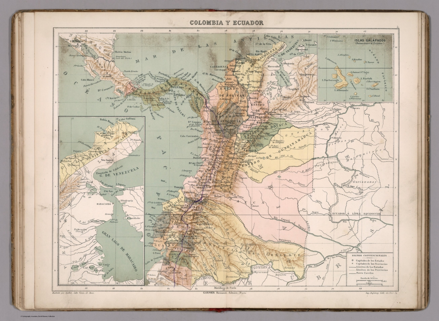 Colombia y Ecuador - David Rumsey Historical Map Collection