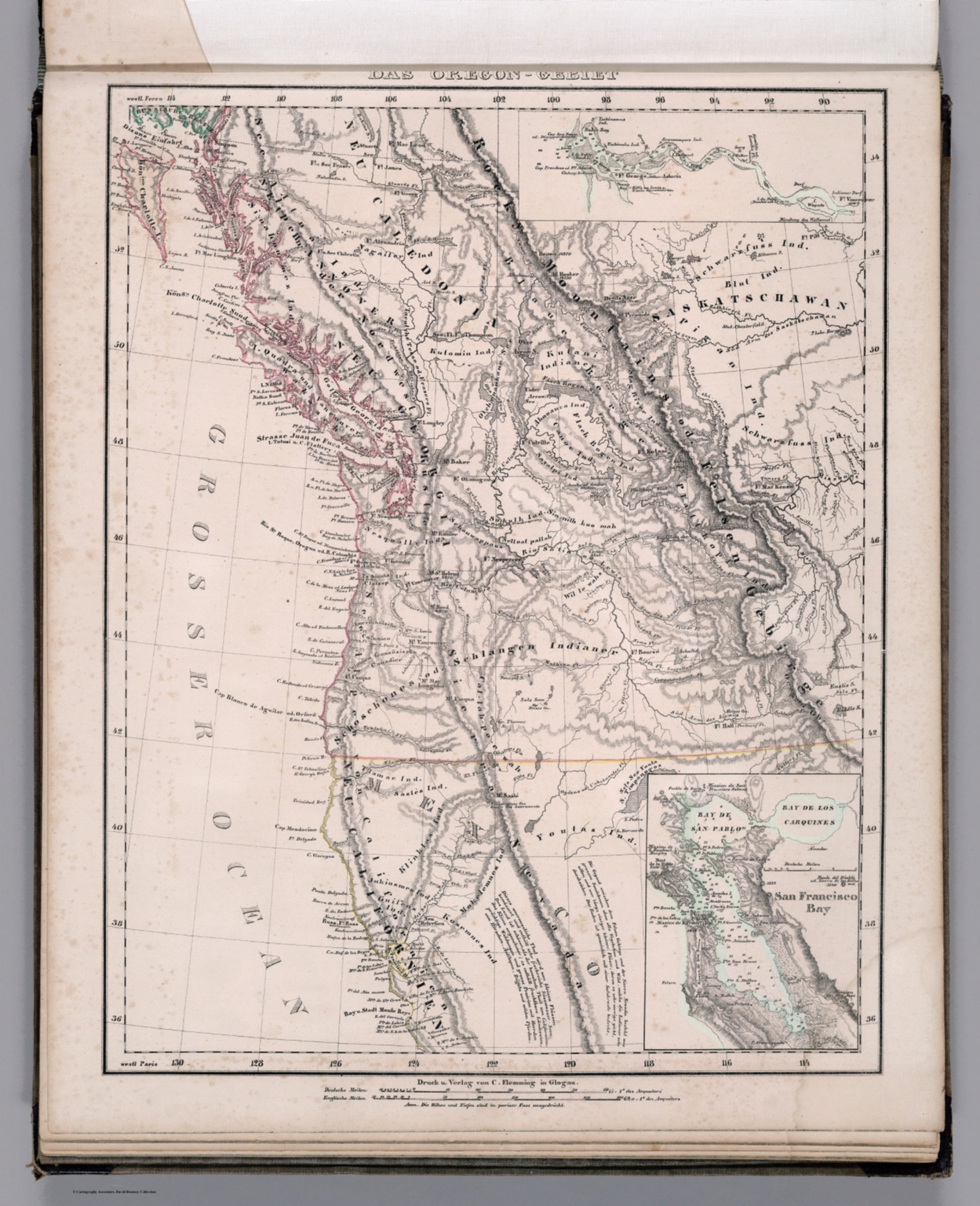 Das Oregon - Gebtet. - David Rumsey Historical Map Collection